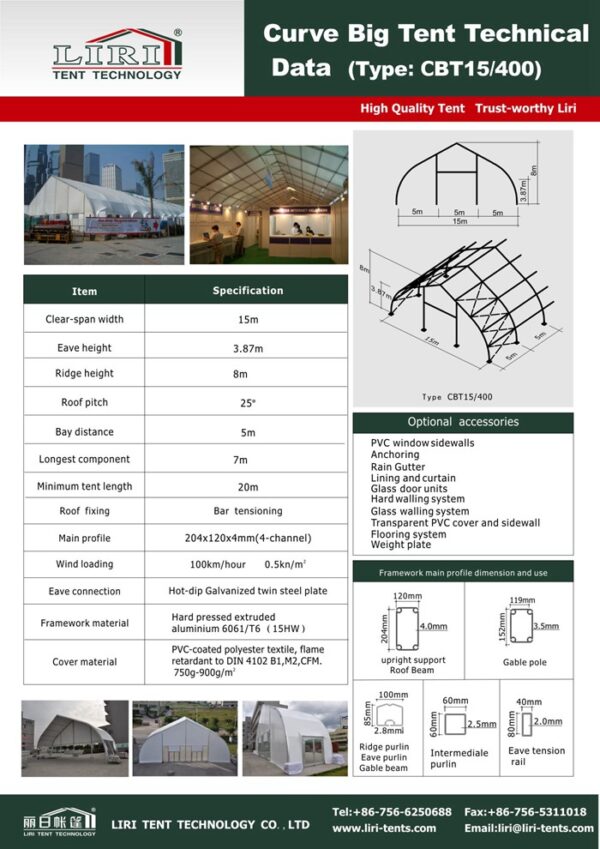 500 People TFS Curve Tent for Wedding Tent - Event Tents For Sale